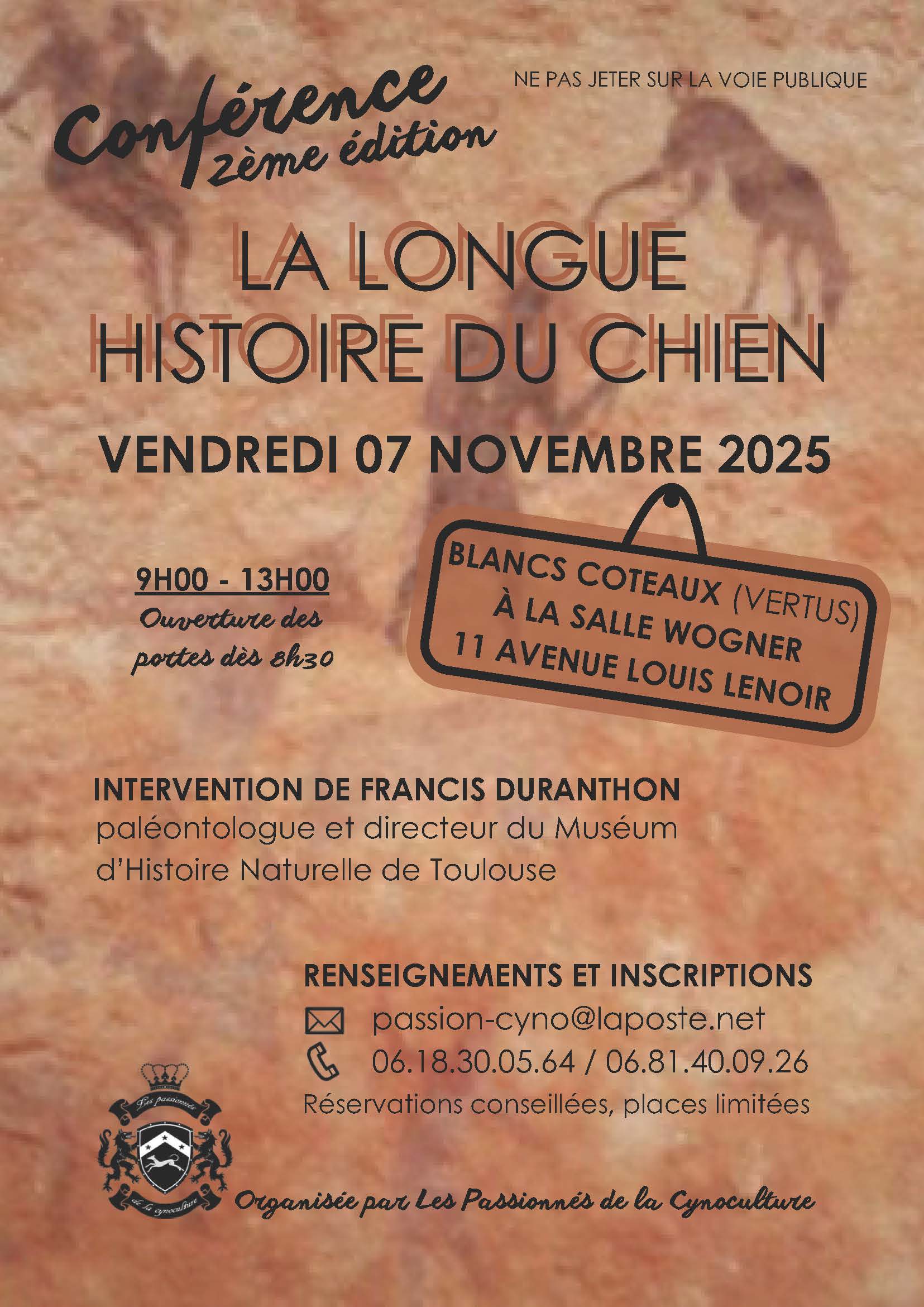 Conférence "La longue histoire du chien" à Blancs-Coteaux | Epernay-Agglo